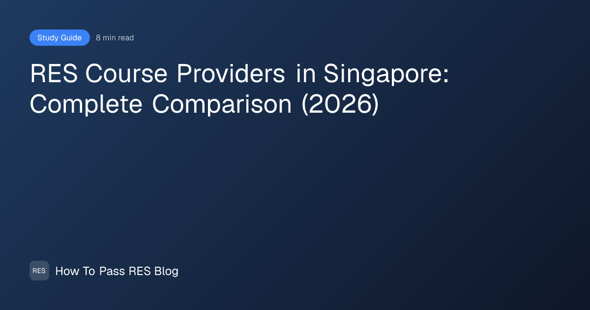 RES Course Providers in Singapore: Complete Comparison (2026) | How To ...
